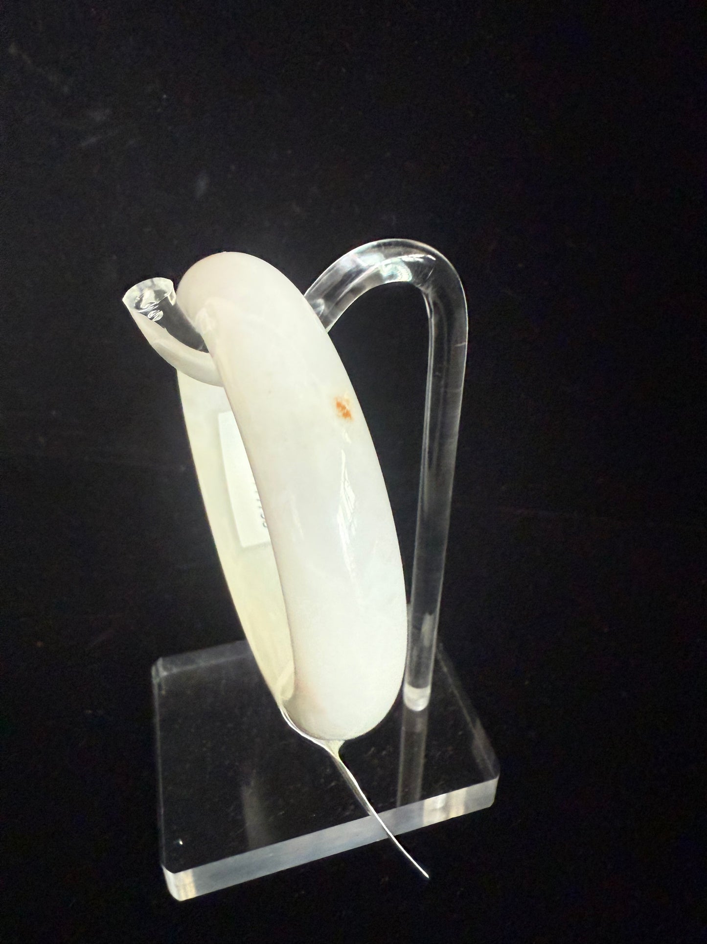 257. White moonlight Jade bangle – THE JADE's CALL